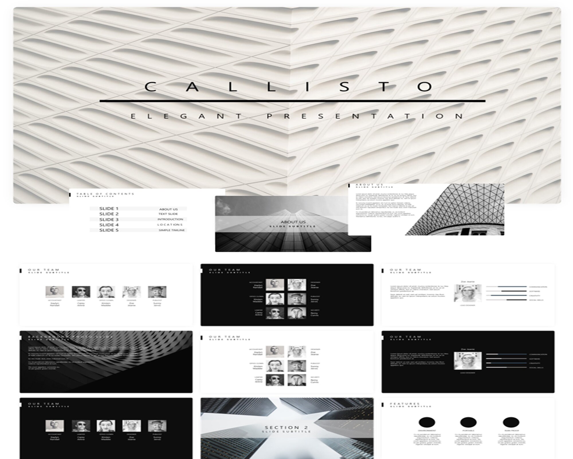 Powerpoint Template Presentation PPT Template Office - Etsy