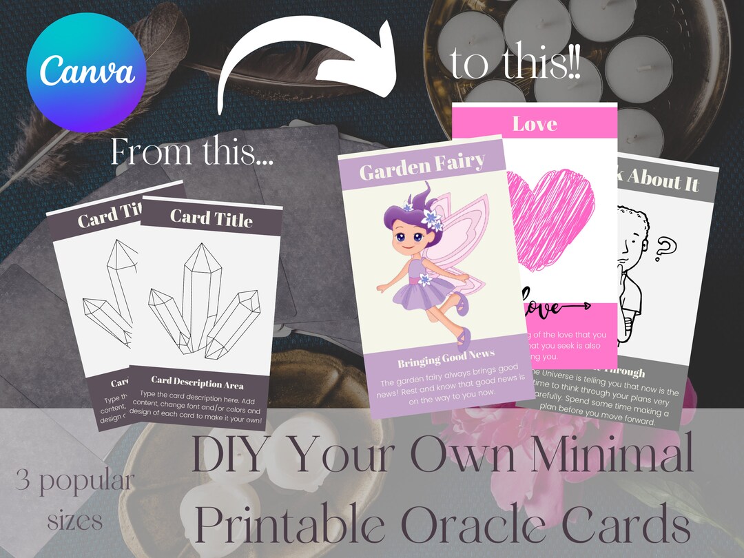 DIY Minimal Oracle Cards, Create and Print Your Own Minimal Oracle ...