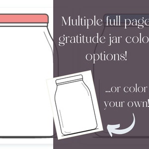 Gratitude Jar Craft Kit for Kids, Gratitude Jar Printable for Kids ...