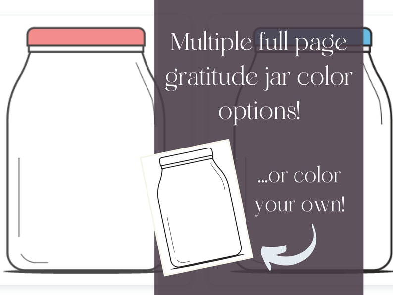 Gratitude Jar Craft Kit for Kids, Gratitude Jar Printable for Kids ...