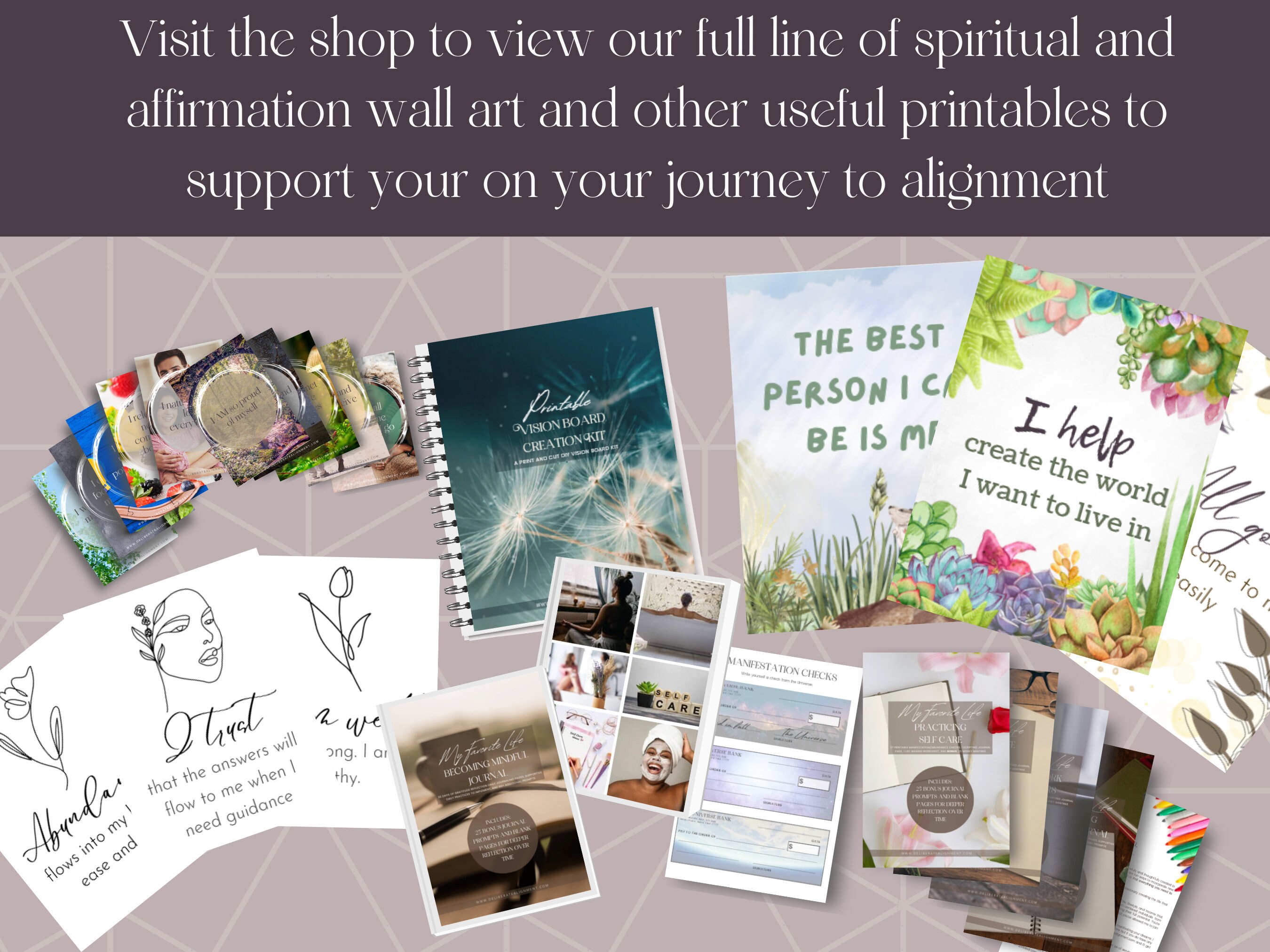Canva Vision Board Template: Editable Digital Collage (multiple Sizes ...