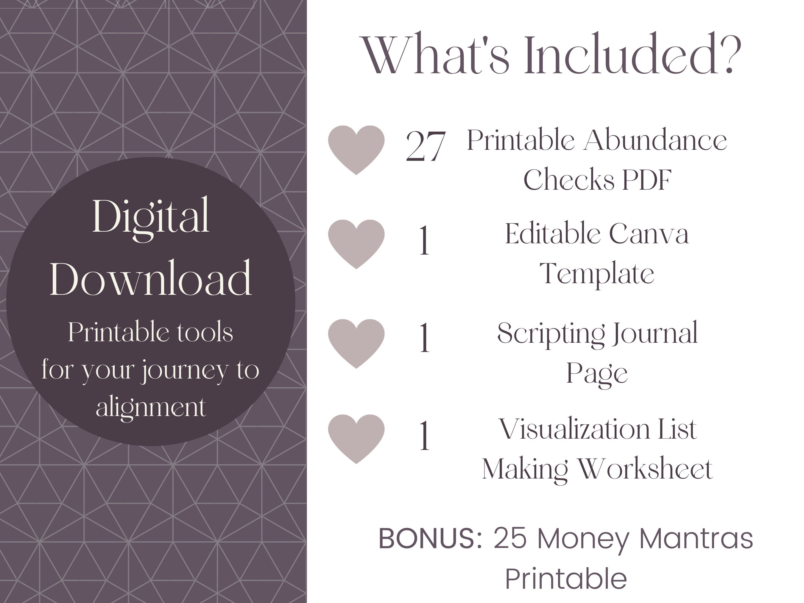 Printable Manifestation Abundance Checks and Canva Editable Abundance ...