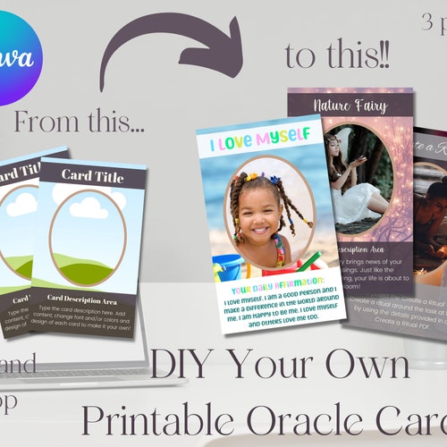 DIY Printable Oracle Cards Create and Print Your Own Oracle - Etsy