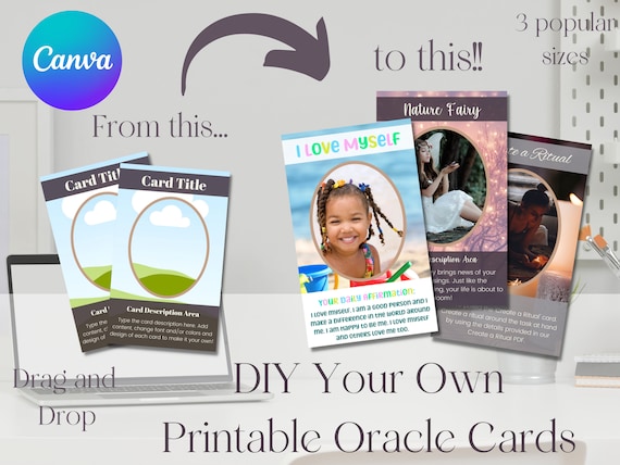 DIY Printable Oracle Cards Create and Print Your Own Oracle - Etsy