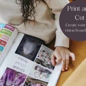 Printable Vision Board Kit, Download, Cut, and Print Elements for Your ...