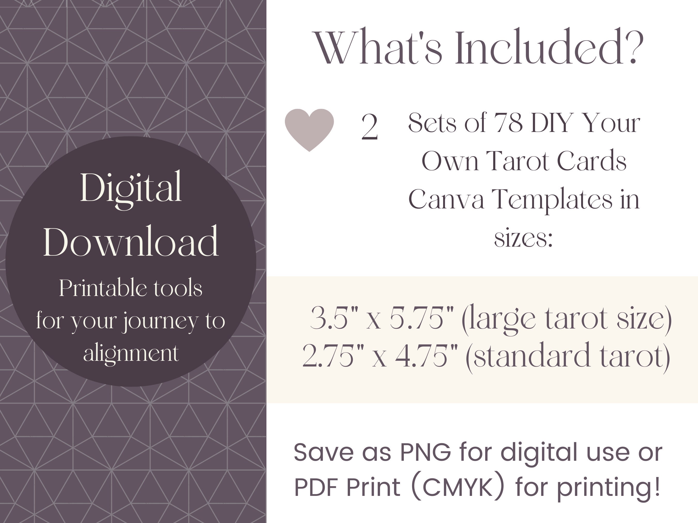 DIY Printable Tarot Cards Create and Print Your Own Tarot - Etsy