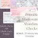 Printable Manifestation Abundance Checks and Canva Editable Abundance ...