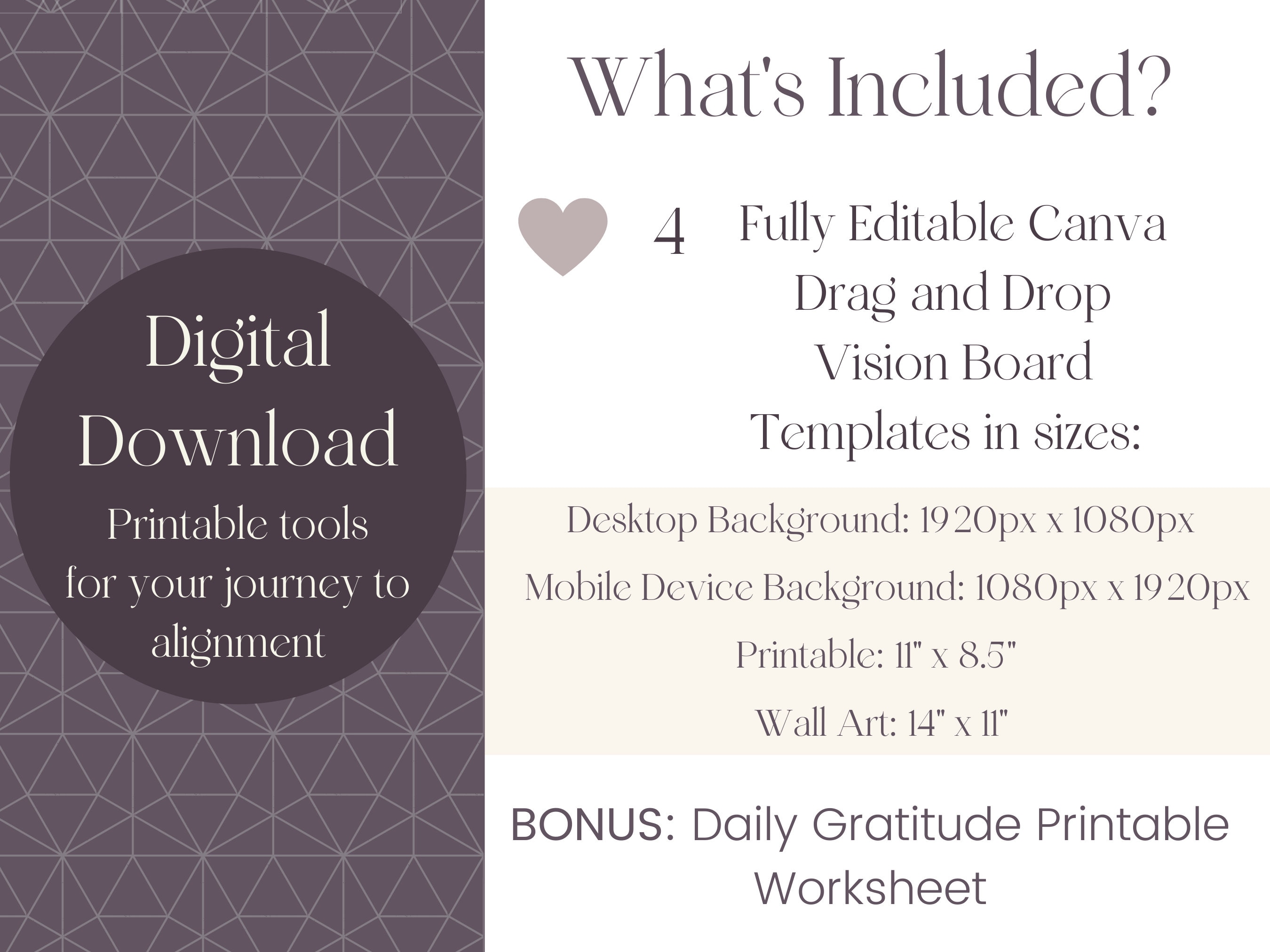 Digital Vision Board Template Fully Editable Drag and Drop - Etsy Australia