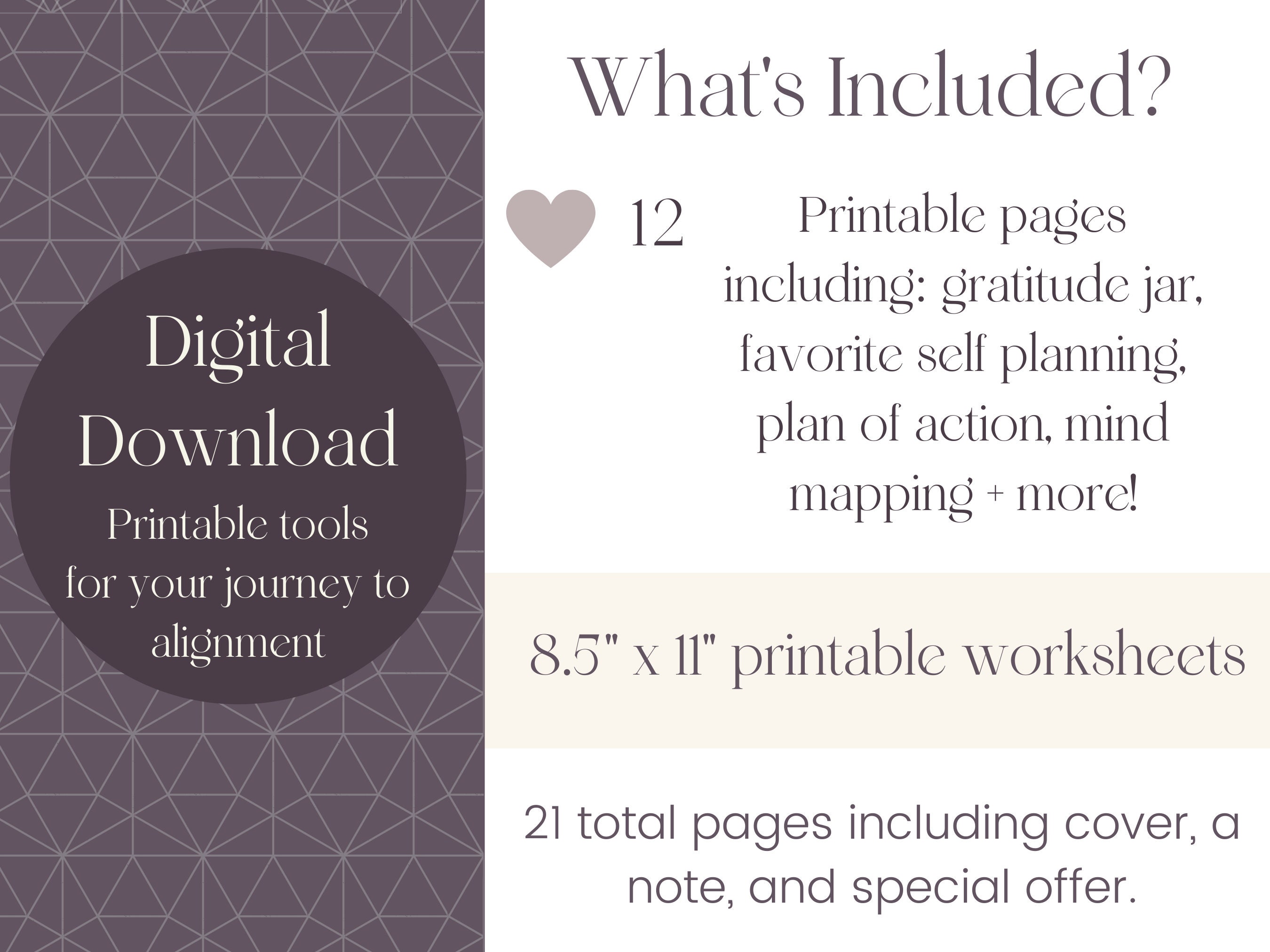 Vision Board Planner Workbook, Printable Vision Board Worksheets ...