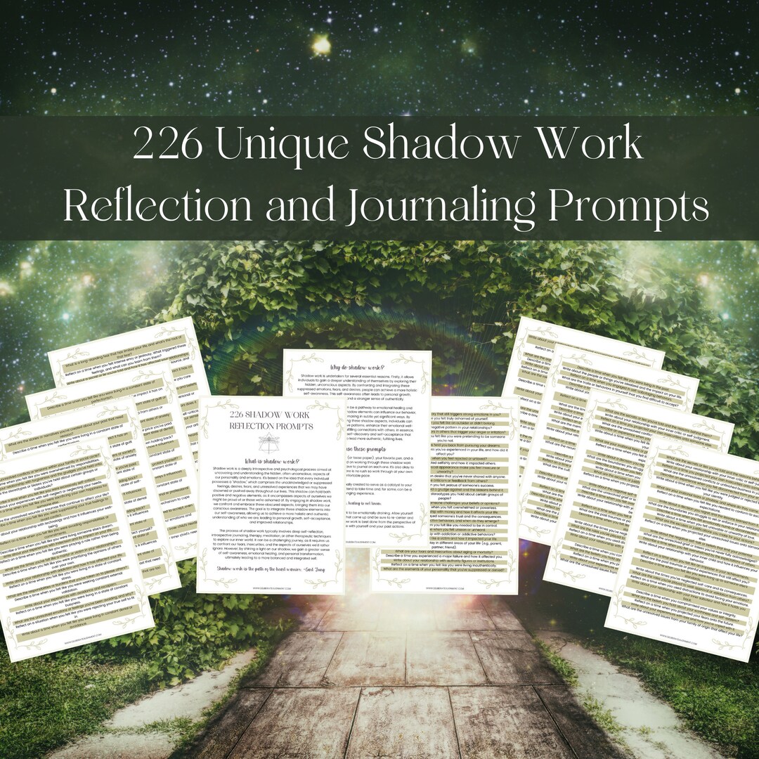 226 Unique Shadow Work Journaling and Reflection Prompts, Inner Work ...