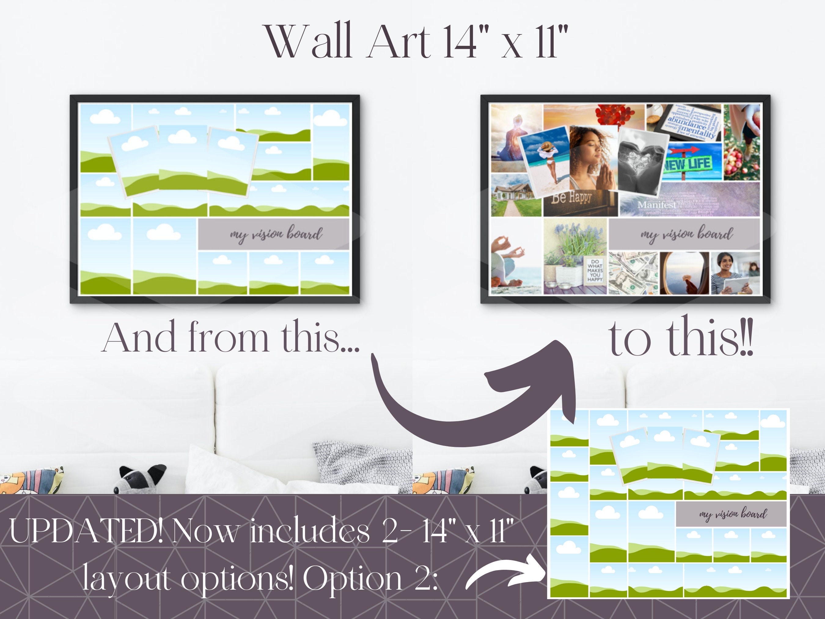 Digital Vision Board Template Fully Editable Drag and Drop - Etsy Australia