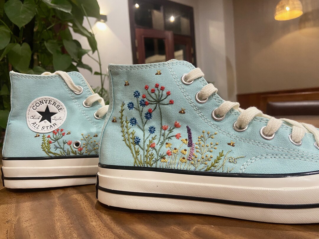 Flower Mint Converse Custom/gift for Kid/converse Chuck Taylor 1970s ...