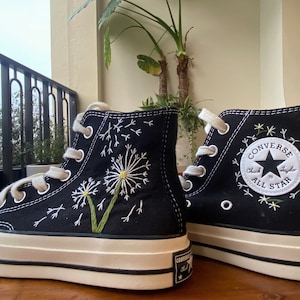 Converse Chuck Taylor 1970s Converse Dandelion Embroidered Shoes ...