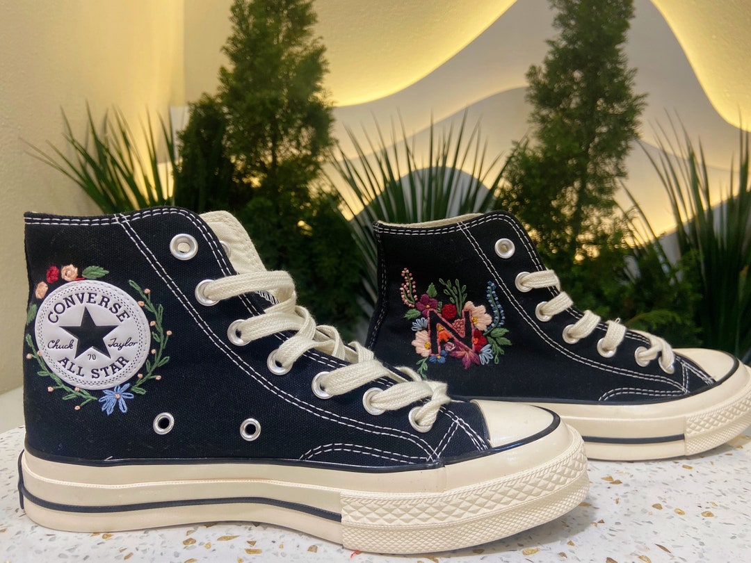 Custom Name Embroidered Converse High Tops/ Custom Converse Chuck ...
