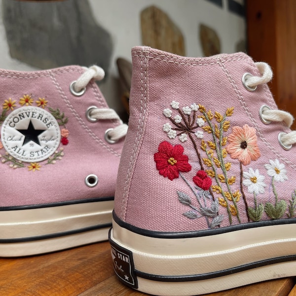 Floral Converse - Etsy