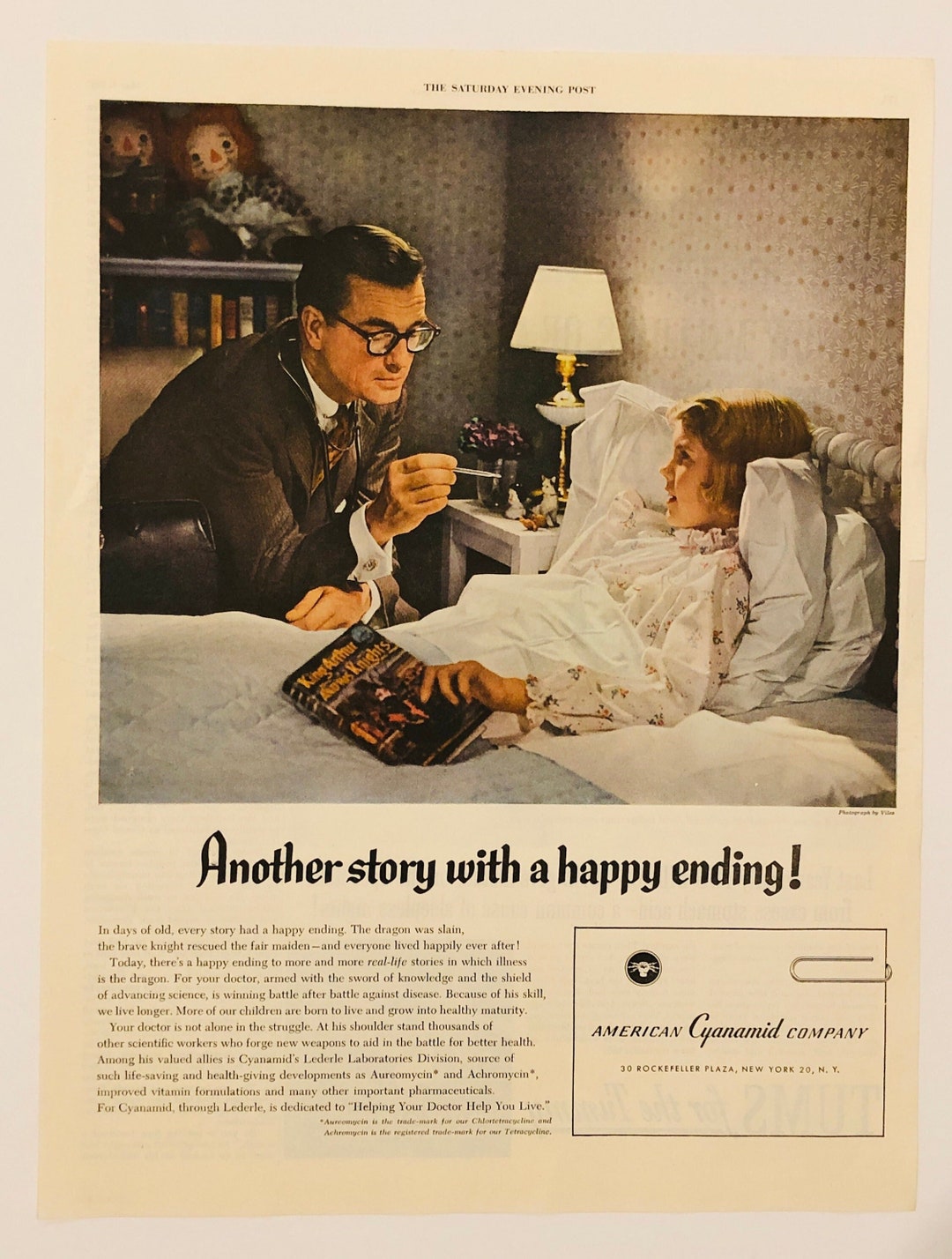 Rare 1955 American Cyanamid -original Magazine Advertisement. Original ...