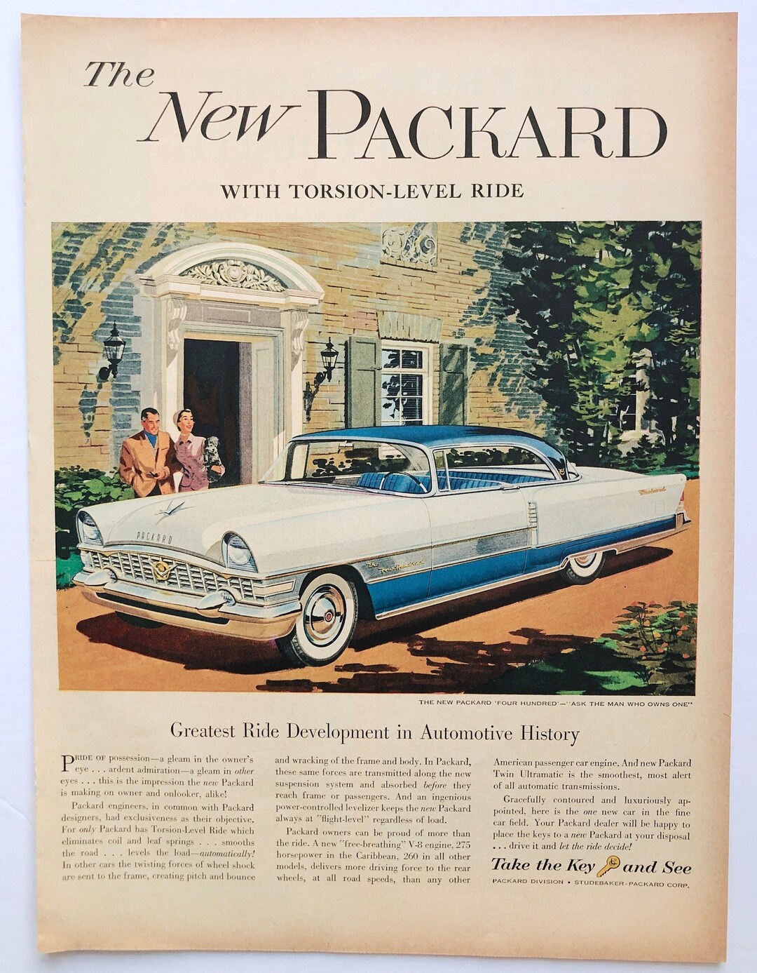 Rare 1955 Studebaker Packard - \ Magazine Advertisement. Original ...