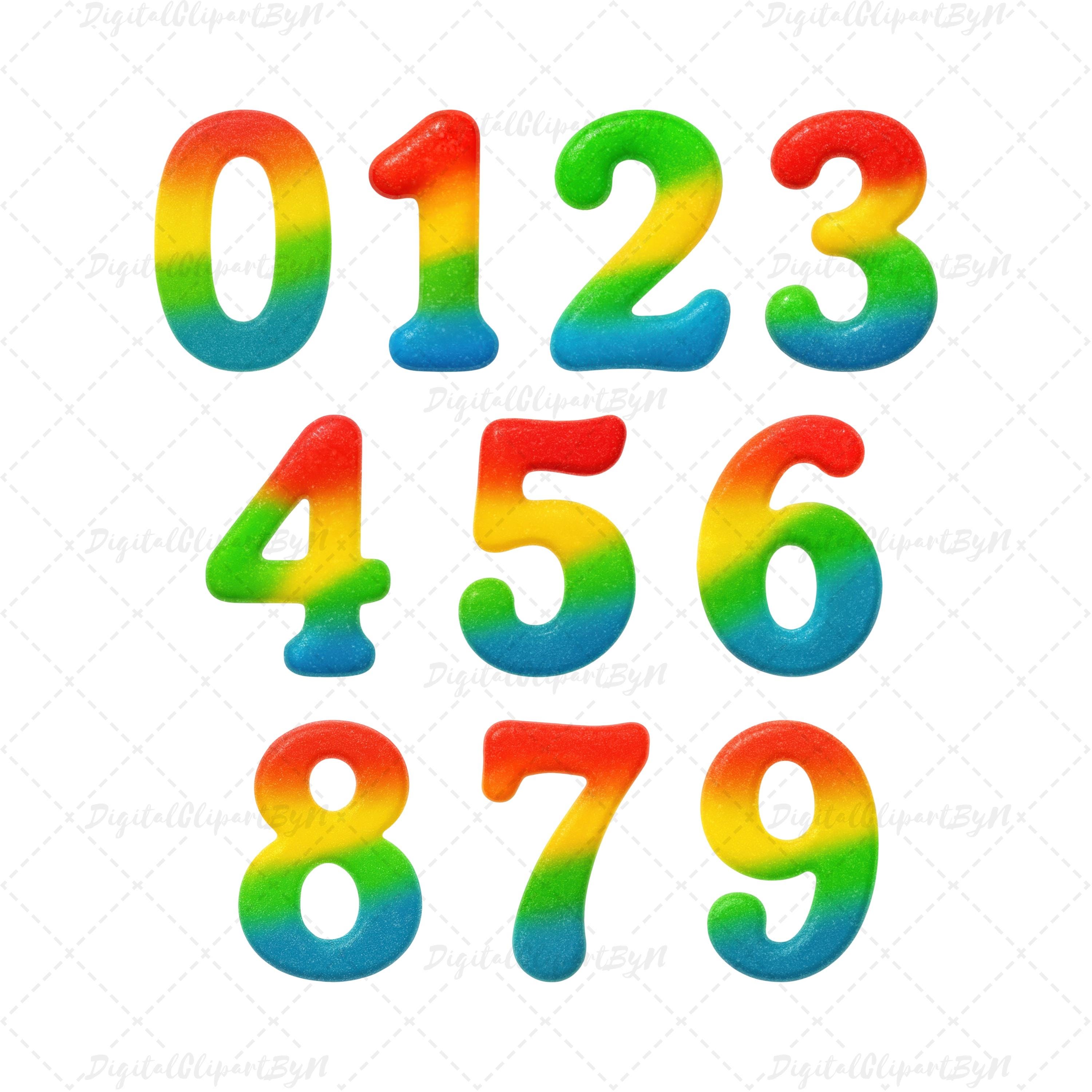 Gummy Candy Alphabet & Numbers PNG – Colorful Jelly Letters A-Z 0-9 ...