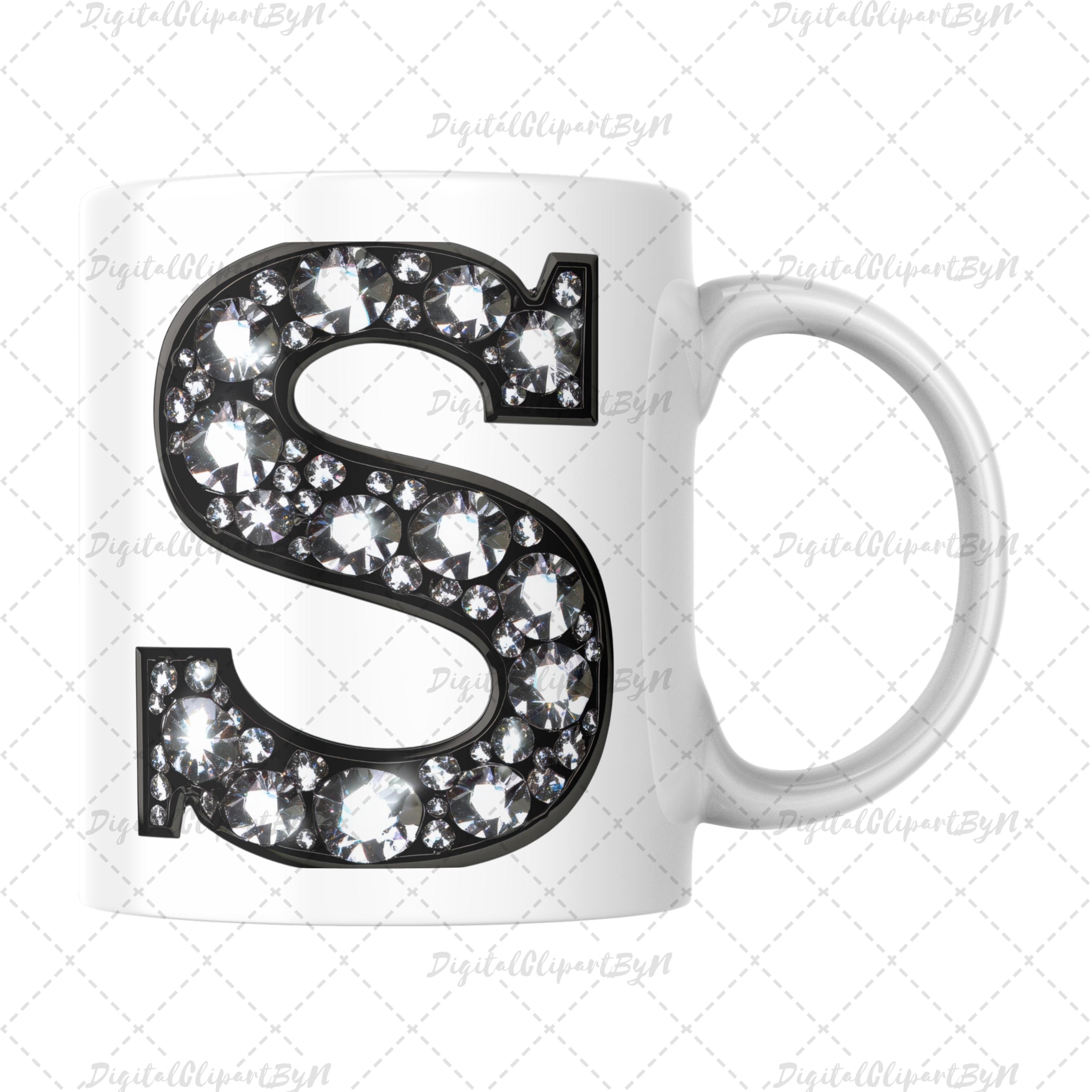 Luxury Rhinestone Alphabet A-Z Letters Numbers 0-9 Clipart – Sparkling ...