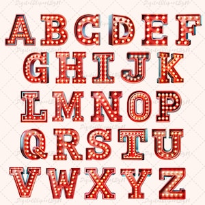 3D Carnival Alphabet A-Z Number 0-9 , Carnival Letter, Circus Nursery ...