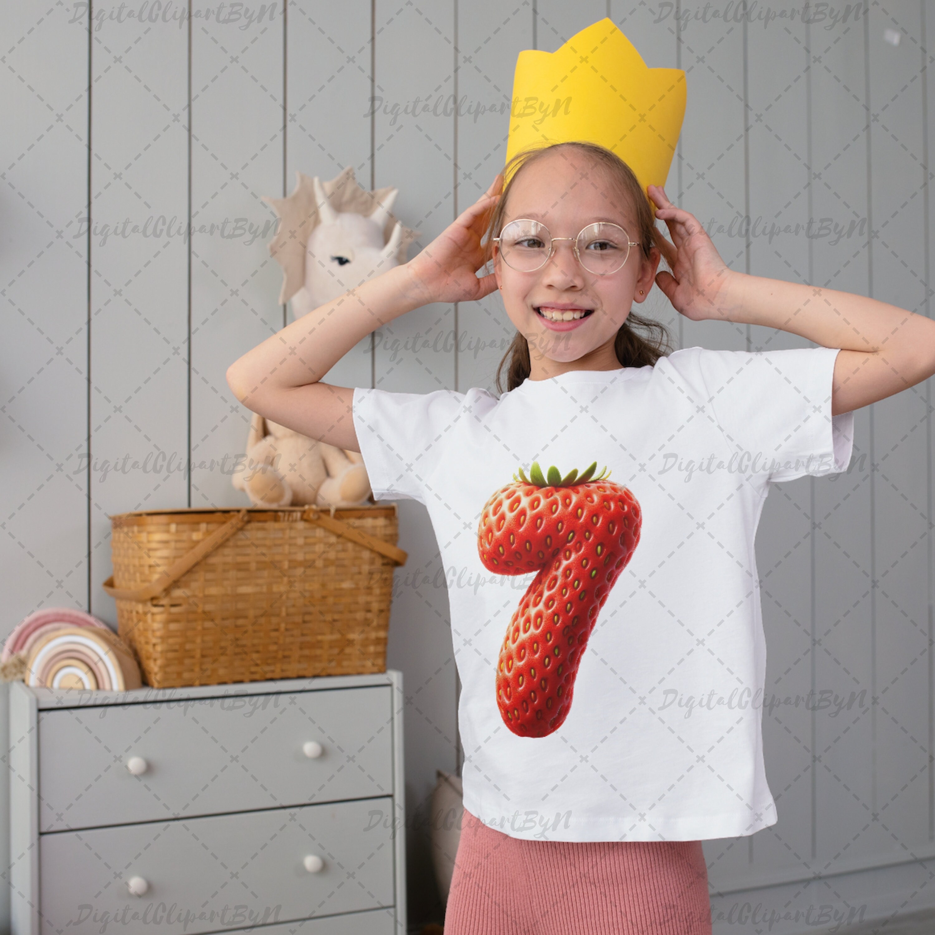 Strawberry Alphabet A-Z Number 0-9 Bundle Clipart , Fruit Alphabet ...