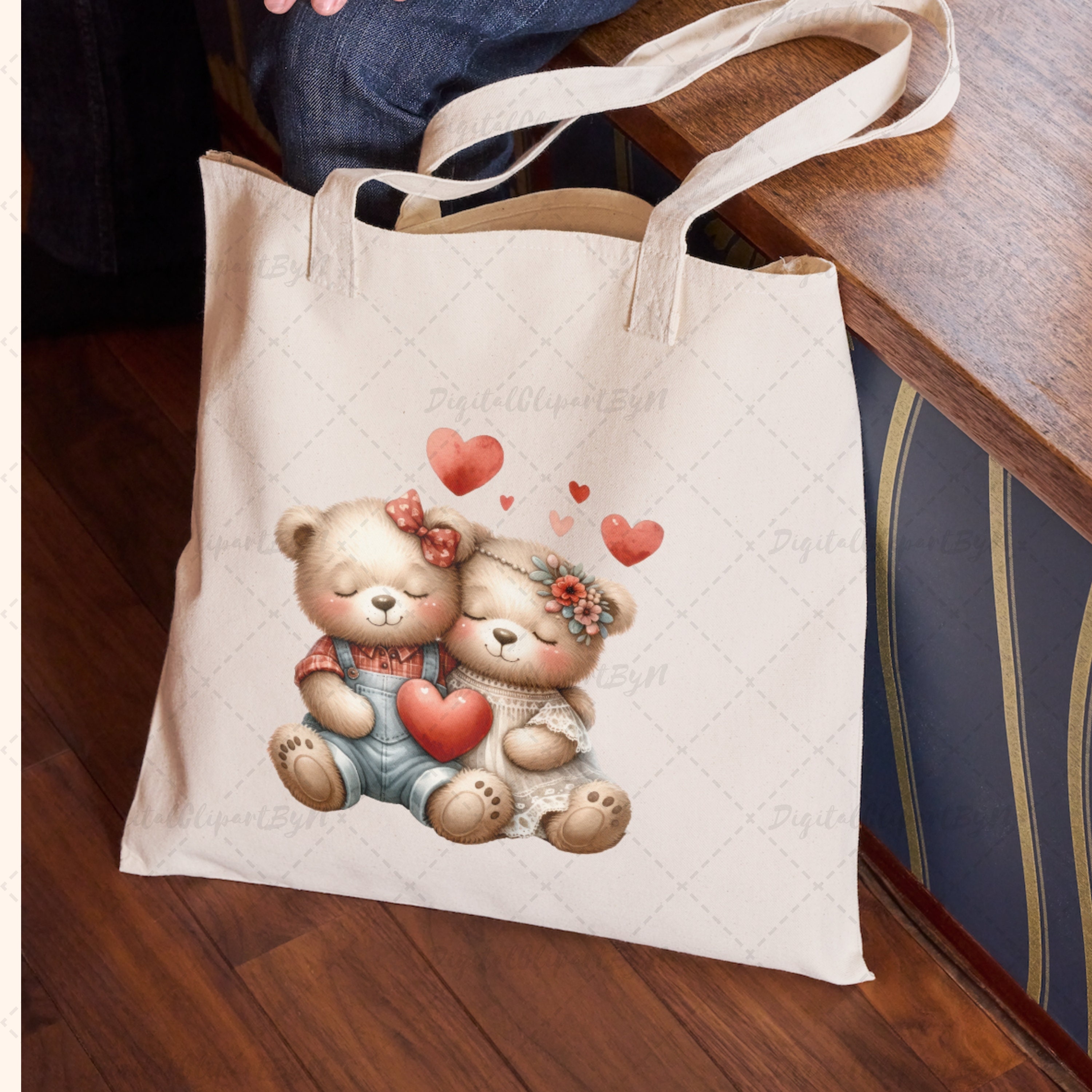 Baby Bear Love Clipart , Bear Watercolor Art, Love Bear With Heart ...