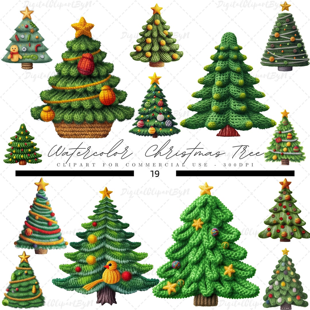 Christmas Tree Decorations Textured Knitted ,christmas Theme ...