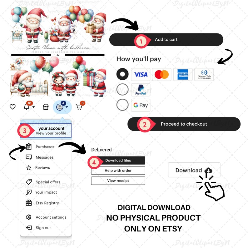 Watercolor Girl Red Coat Carrying a Basket of Berries Clipart, Perfect ...