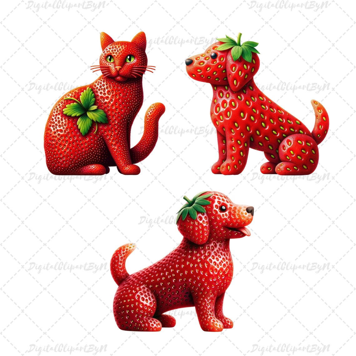 Strawberry Alphabet A-Z Number 0-9 Bundle Clipart , Fruit Alphabet ...