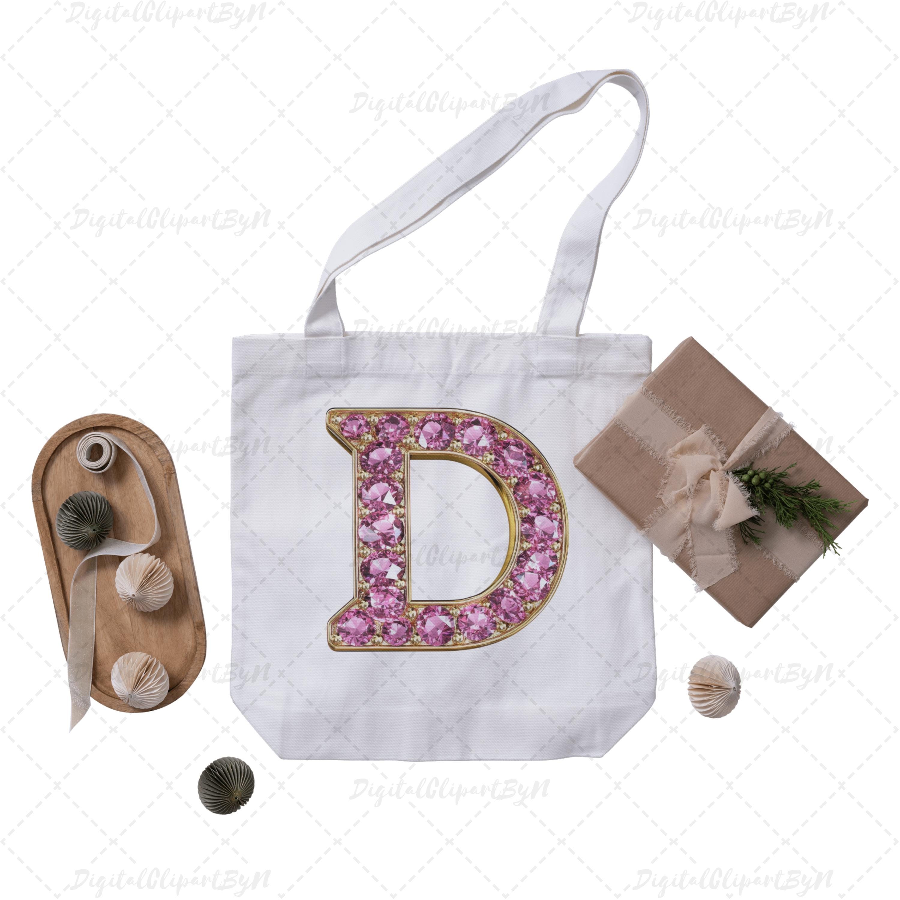 Pink Diamond Alphabet & Numbers Clipart – Luxury Gold Crystal Letters – Glam Font PNG, Party ...