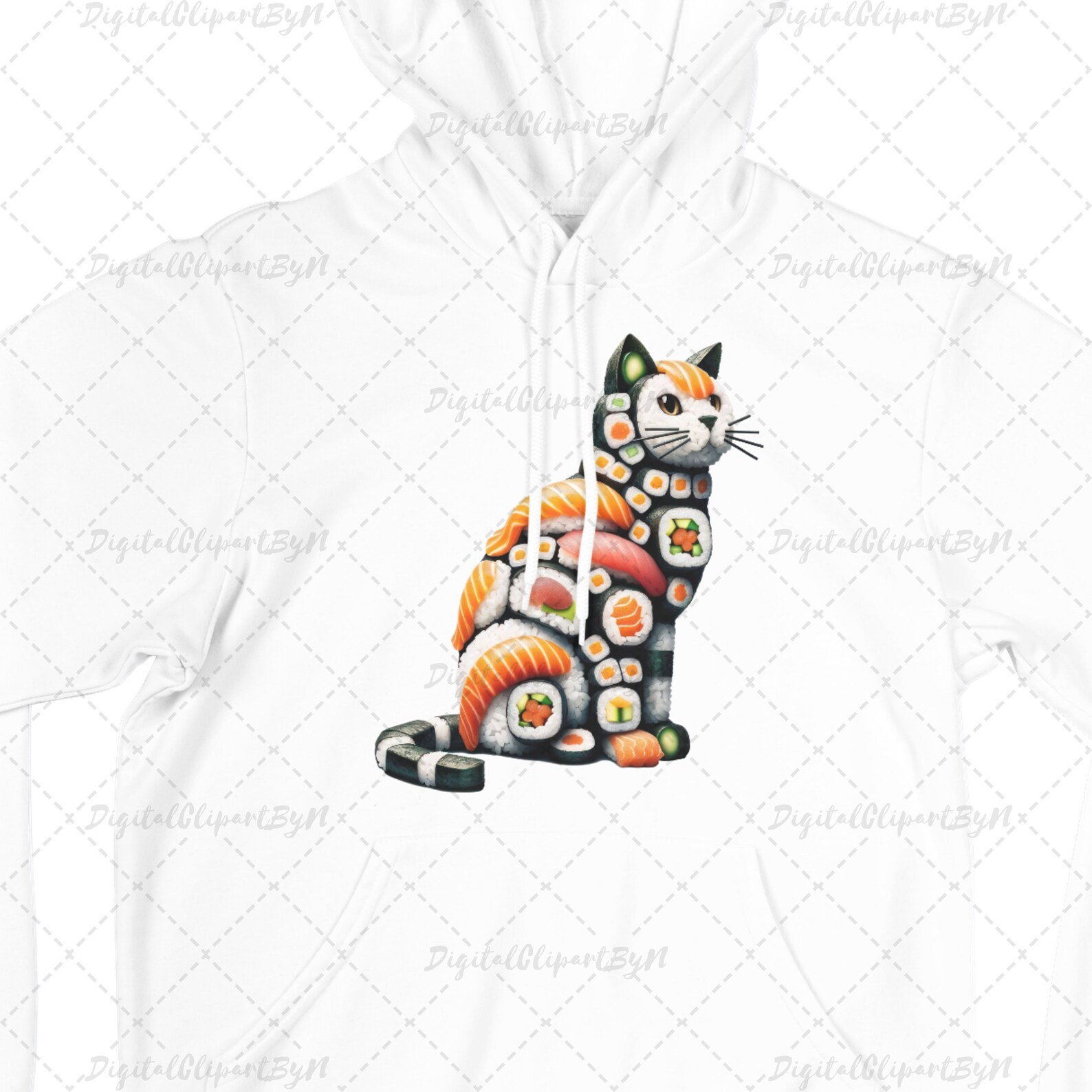 SUSHI Food Alphabet A-Z Number 0-9 Bundle Clipart , SUSHI Alphabet ...
