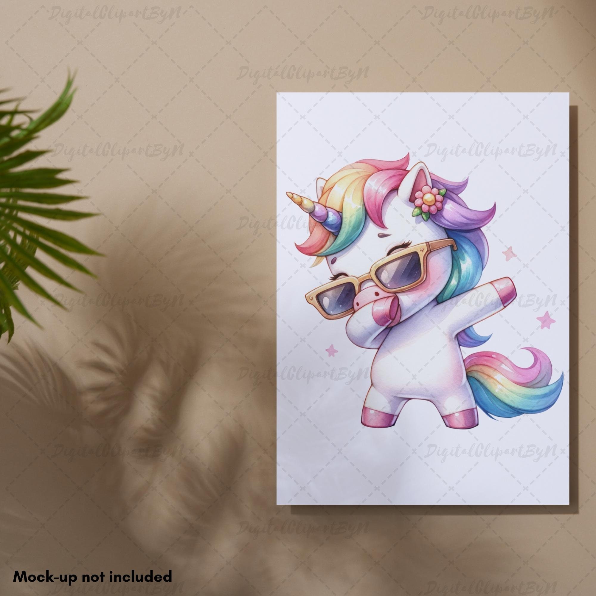 Cute Unicorn Alphabet A-Z Number 0-9 Bundle, Unicorn Alphabet Clipart ...