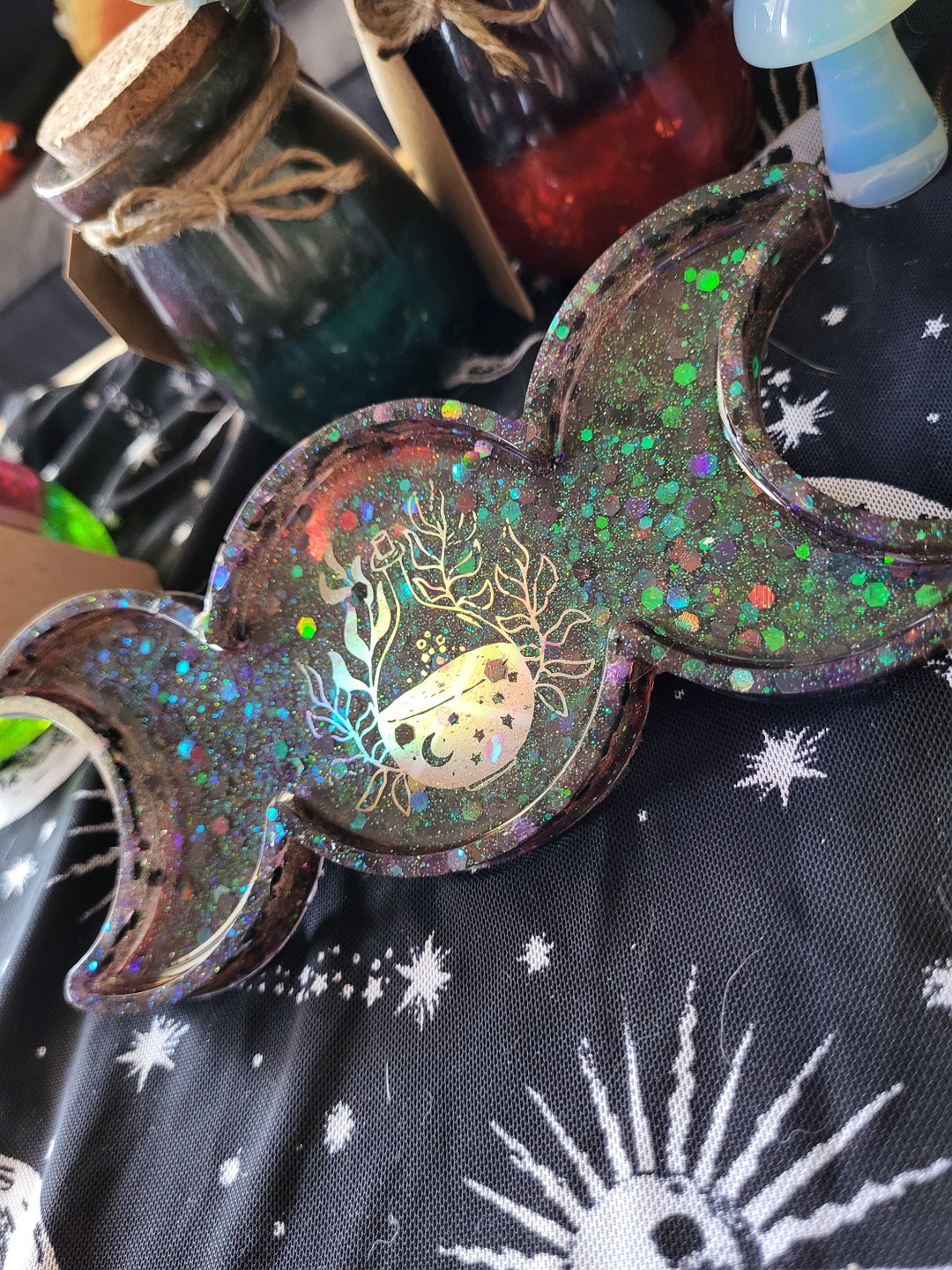 Over the Moon Lunar Tray/candle Dish! - Etsy