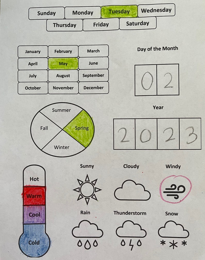 Daily Weather Journal - Etsy