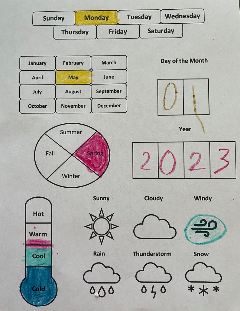 Daily Weather Journal - Etsy