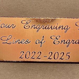 Personalised Trophy Engraving Plate 70mm X 15mm - Etsy Australia