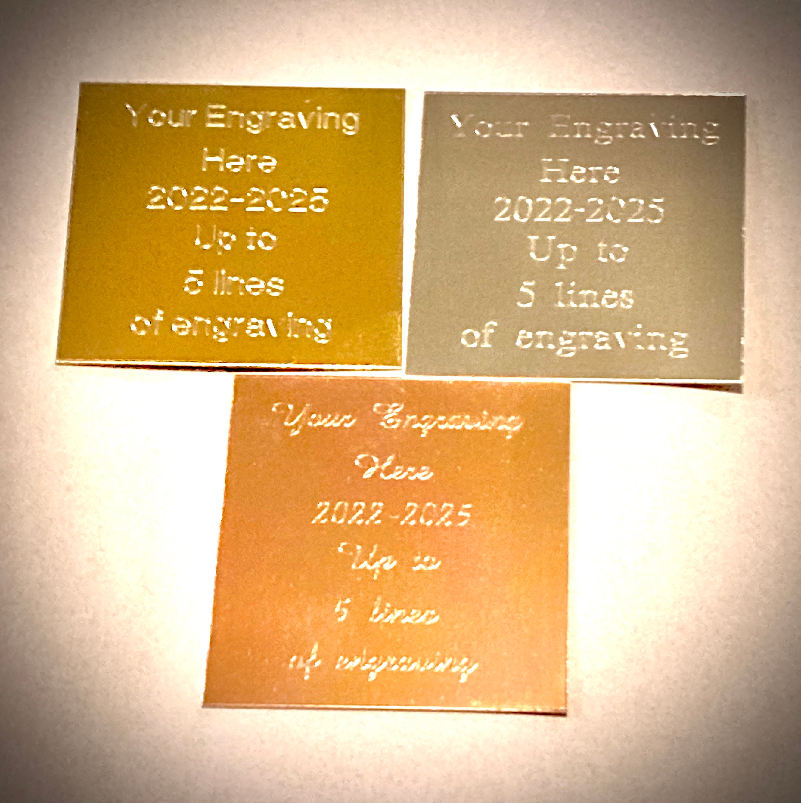 Personalised Trophy Engraving Plate 50mm x 50mm sold by Eeth Koth ...