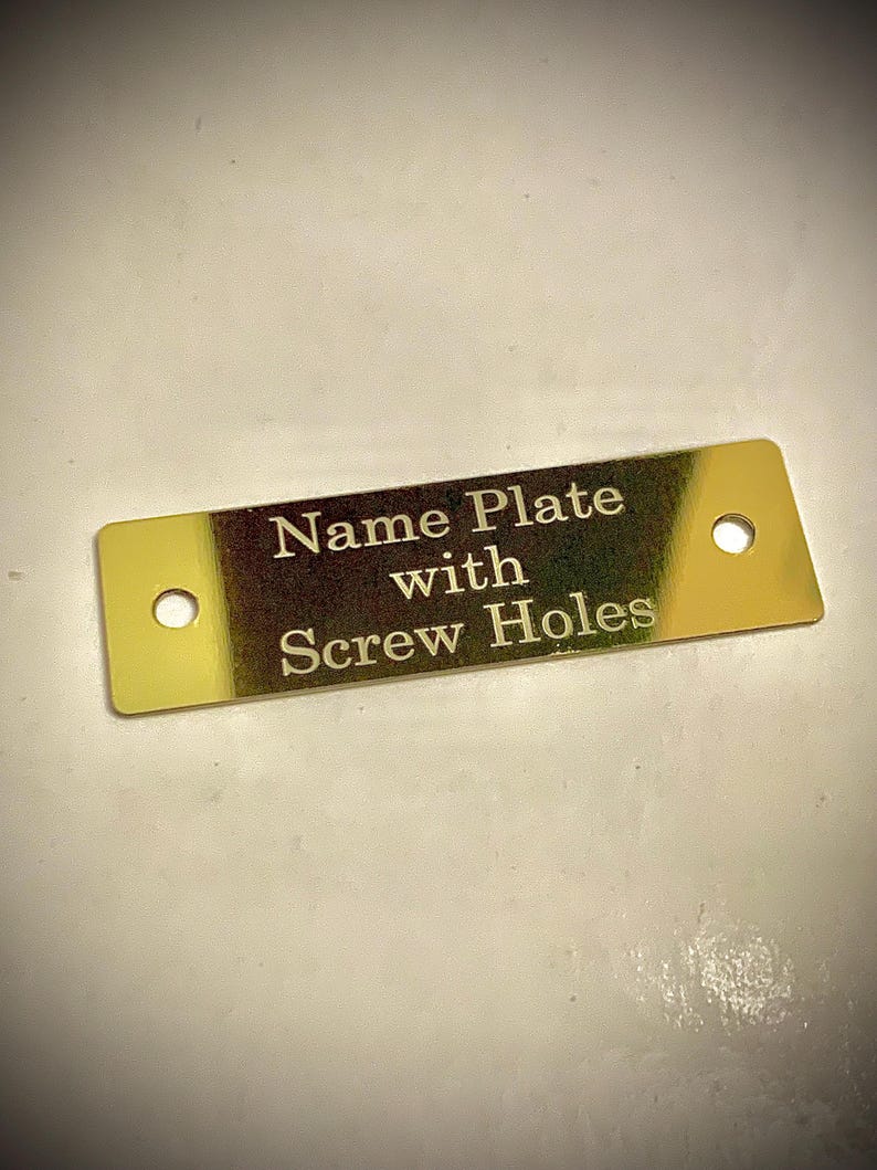 Engraved Aluminum Name Plate: 50x15mm, Multiple Colors - Etsy