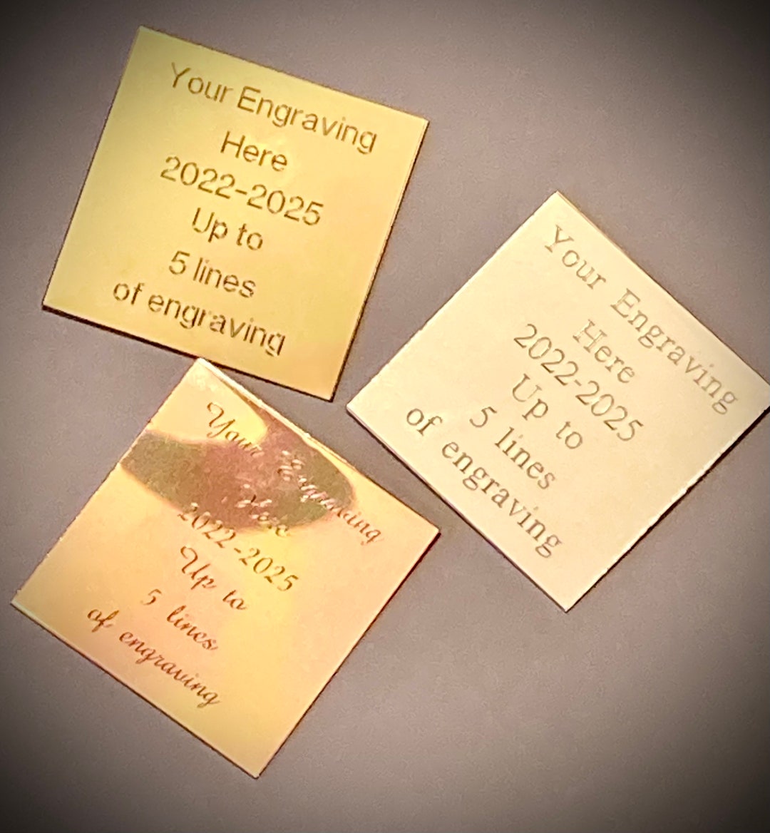 Personalised Trophy Engraving Plate 50mm X 50mm - Etsy UK