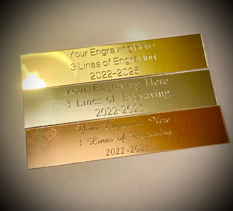 Personalised Trophy Engraving Plate 70mm X 15mm - Etsy