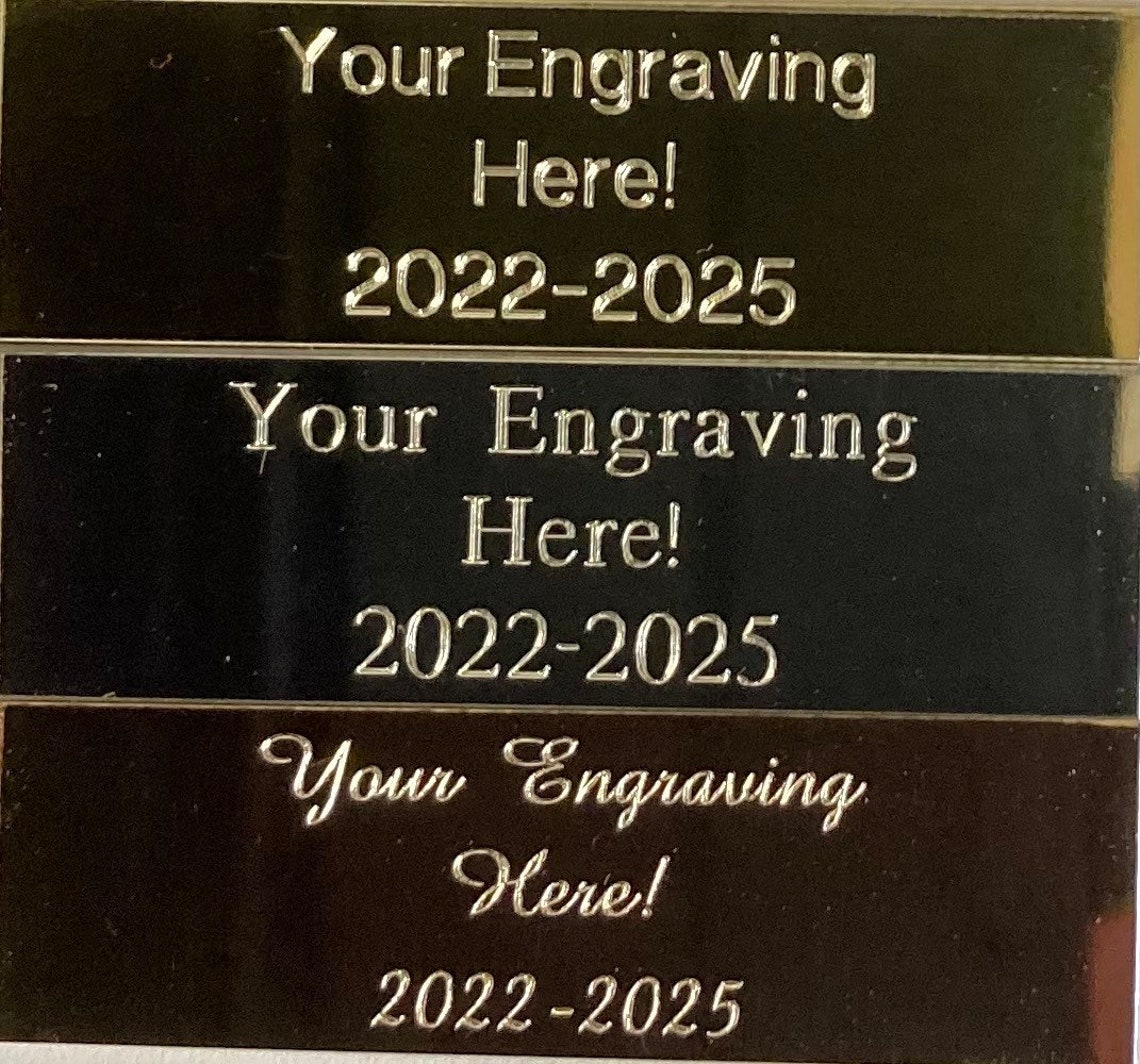 Personalised Trophy Engraving Plate 50mm X 25mm - Etsy