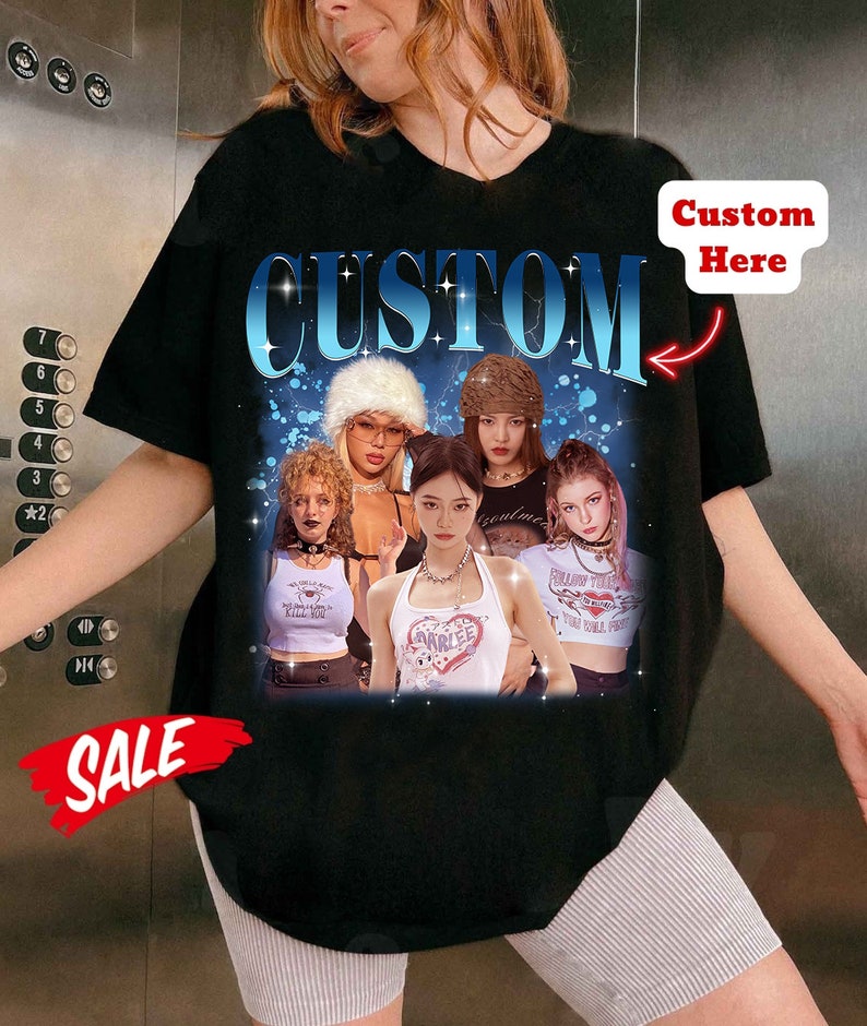 Custom Bootleg Rap Comfort Colors T-shirt, Custom Photo Vintage Graphic ...