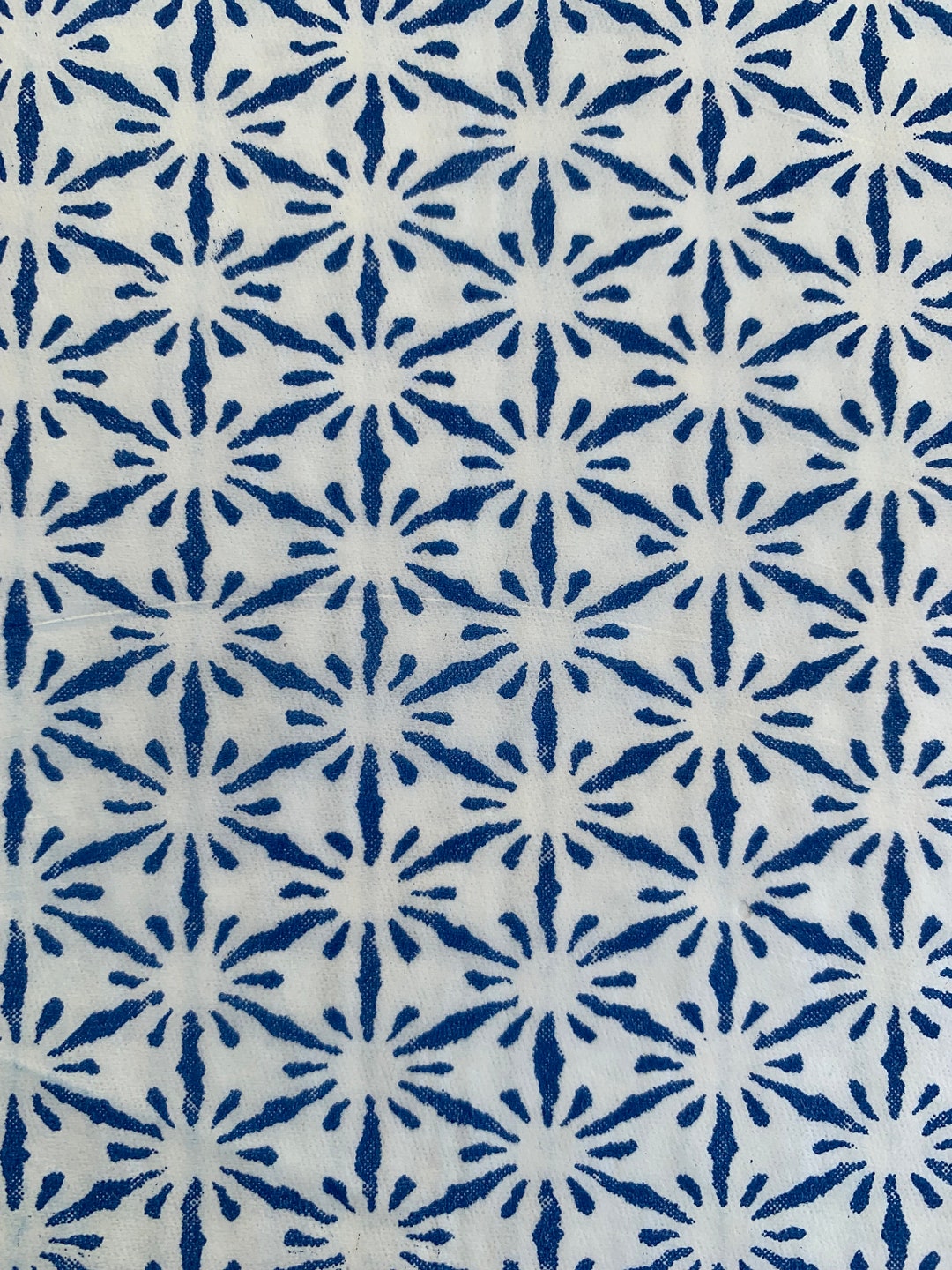 Decoupage Napkins, Blue and White Pattern Paper Napkins, 2 Individual ...