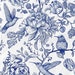Blue Floral Hummingbird Decoupage Napkins: Lunch Size Paper Crafts (set ...