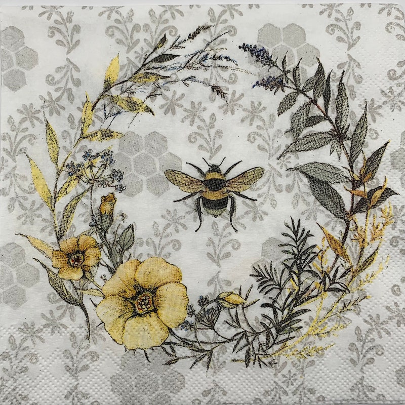 Bee Napkins - Etsy