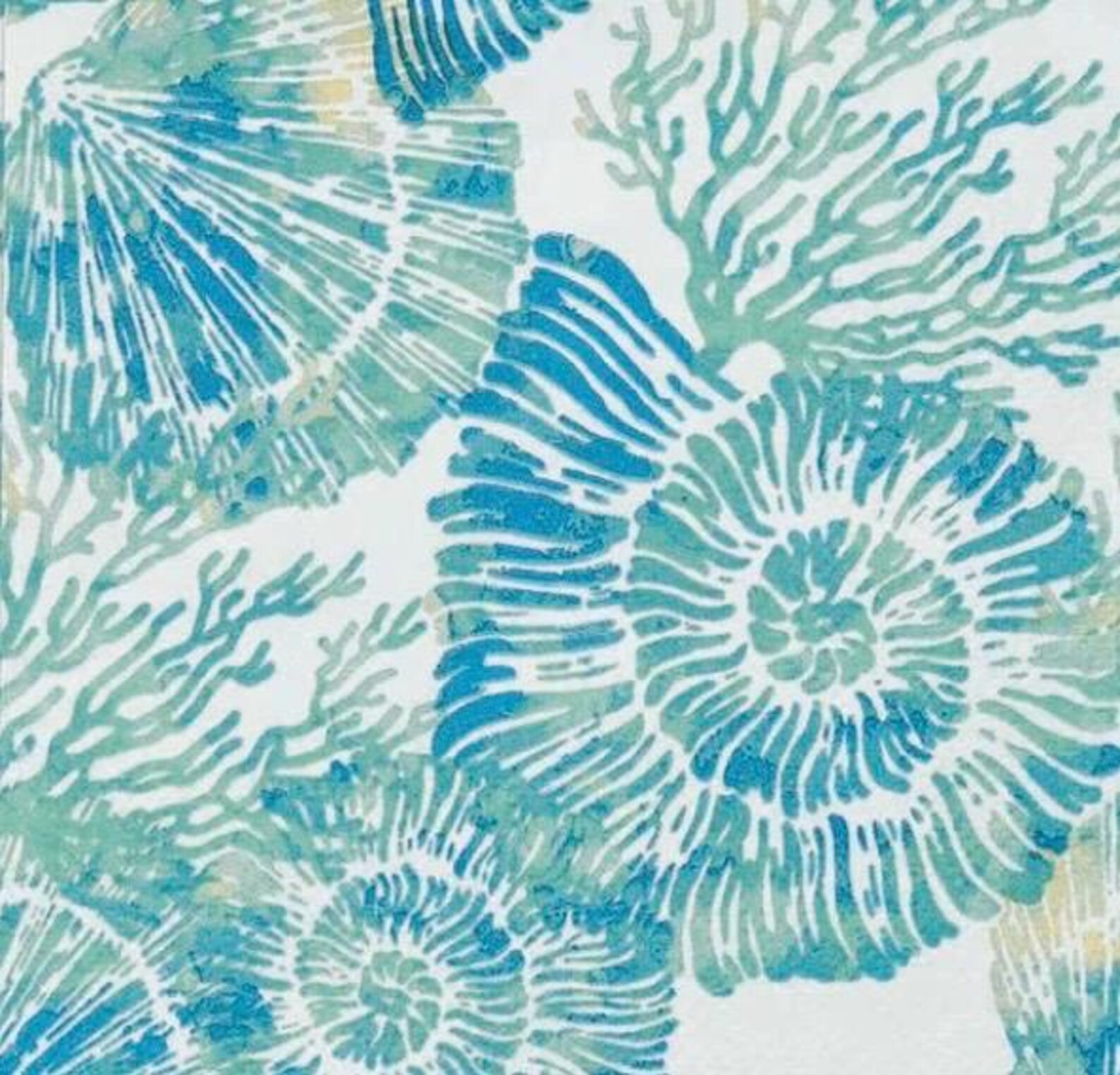 Decoupage Napkins, Snail Shell Paper Napkins, 3 Individual Turquoise ...