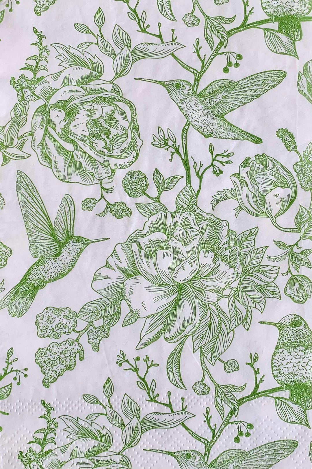 Decoupage Napkins, Hummingbird Paper Napkins, 2 Guest Size Individual ...