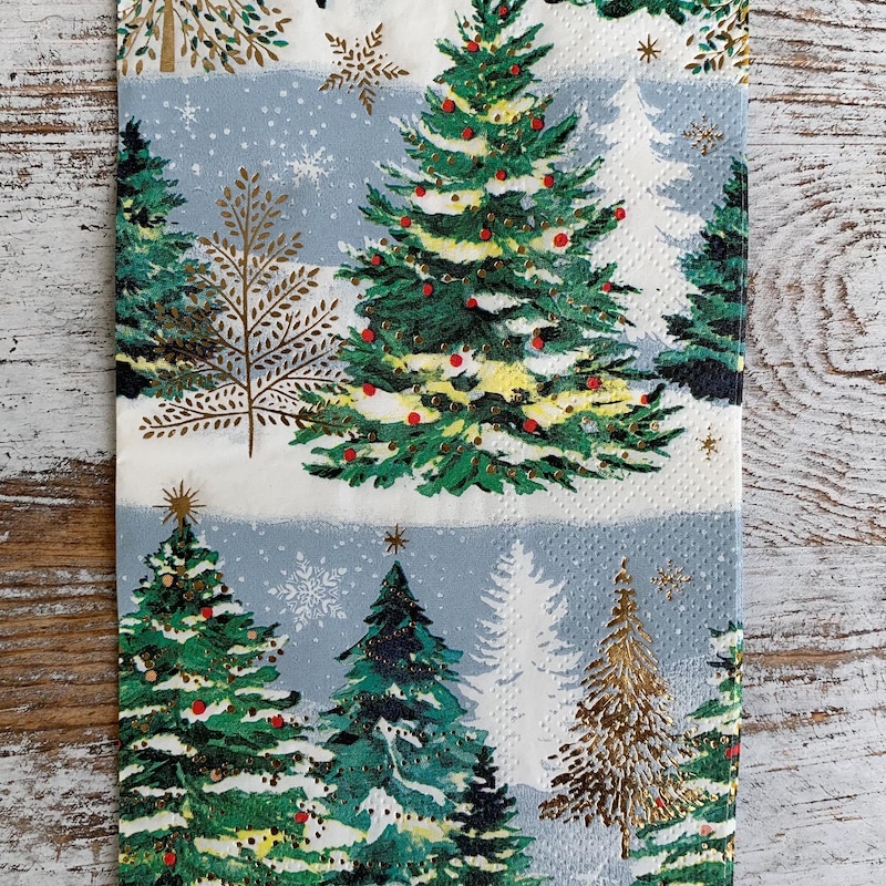 Christmas Tree Napkin - Etsy