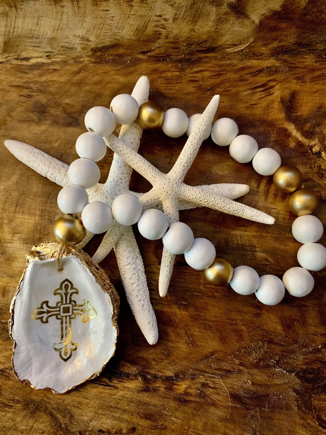 Oyster Shell Blessing Beads, Oyster Welcome Beads, Oyster Shell Garland ...