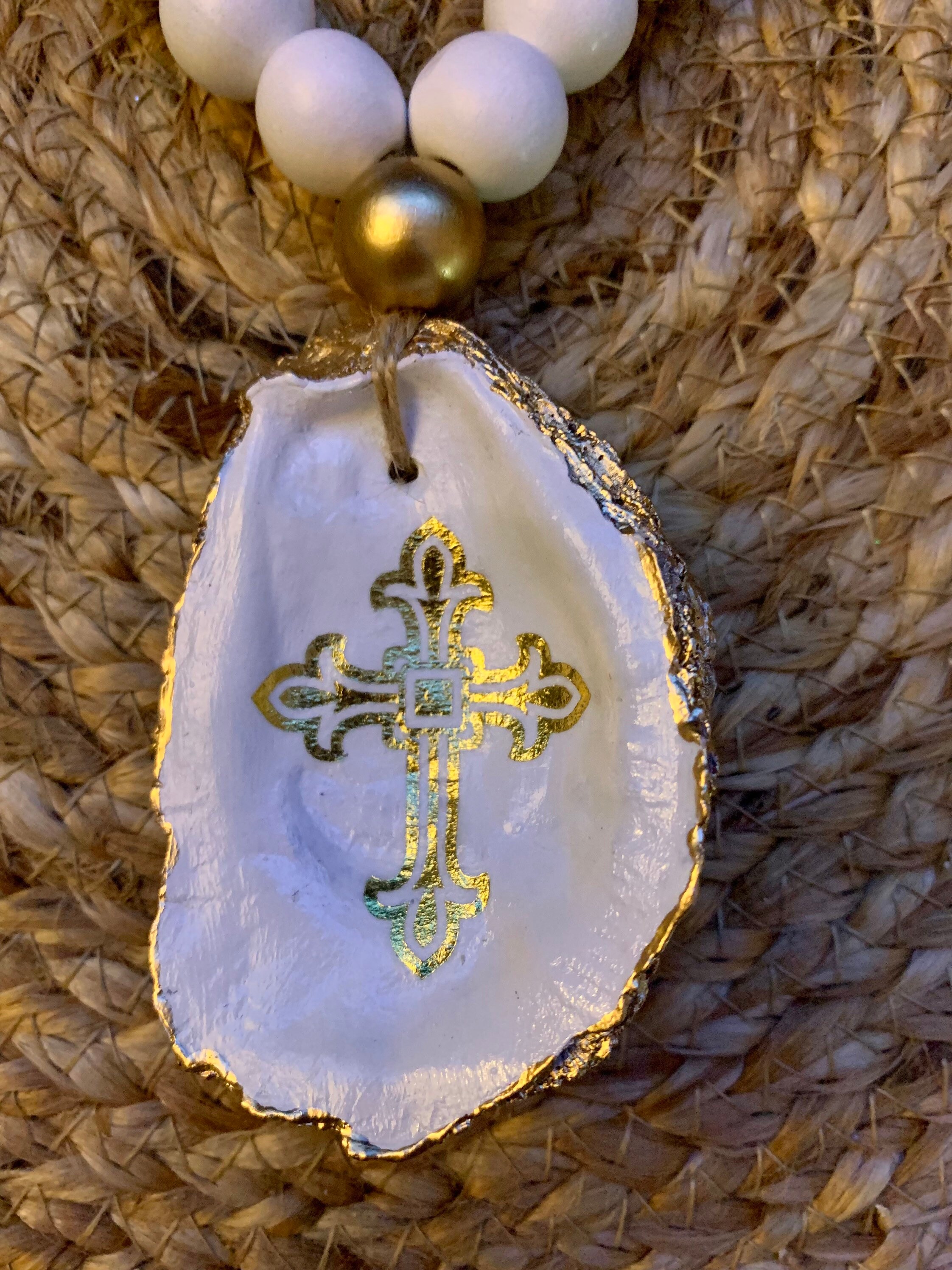 Oyster Shell Blessing Beads, Oyster Welcome Beads, Oyster Shell Garland ...